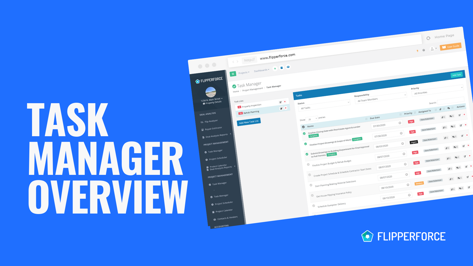 Task Manager | FlipperForce Knowledge Base